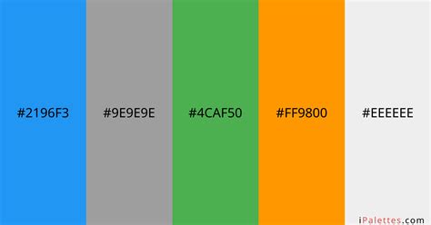 Mudblazor Material Color Palette And Colors 2196f3 9e9e9e 4caf50
