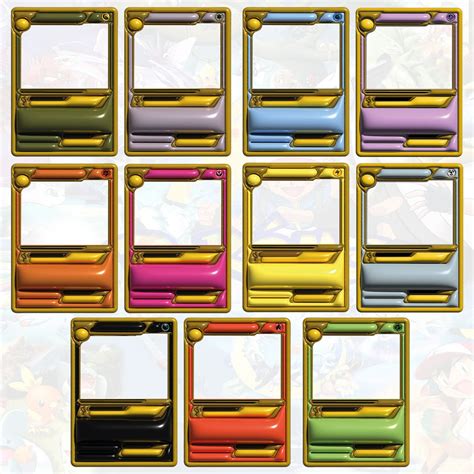 Buy 3d Pokemon Card Templates In Png And Svg For Custom Ts And Decor