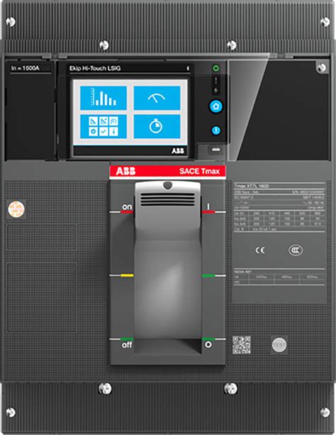 ABB Componenten Tmax XT XT7S 1000 Ekip Hi Touch Lsig 1000a Vast Met Vooraansluiting Electronis