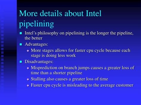 PPT THE INTEL X PIPELINE VS THE MIPS PIPELINE PowerPoint Presentation ID