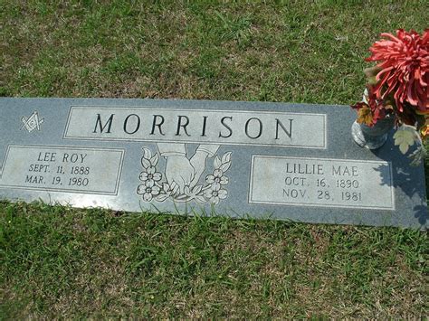 Lee Roy Morrison 1888 1980 Find A Grave Memorial