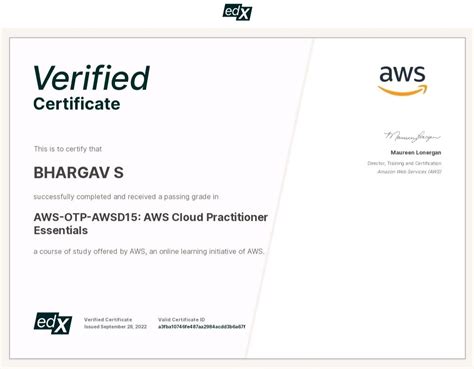 Bhargav S On Linkedin Happy To Say That I Have Completed Aws Cloud Practitioner Essentials
