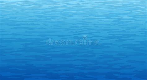 Calm Blue Water Surface With Gentle Wave Patterns The Gradient Of Blues Suggests Stock