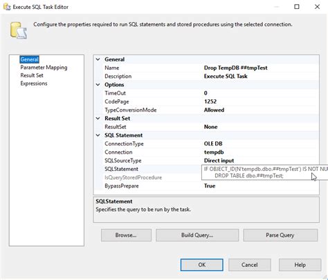 How To Create A Temporary Table In SSIS Control Flow Task And Then Use It In Data Flow Task