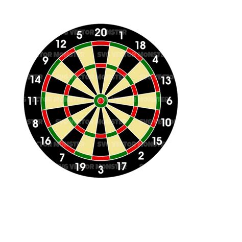Dart Board Svg Vector Cut File For Cricut Silhouette Pdf Inspire Uplift