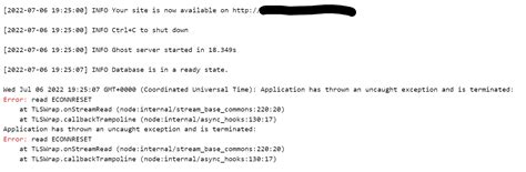 Econnreset When Connecting To Azure Mysql For Database · Issue 14990 · Tryghostghost · Github