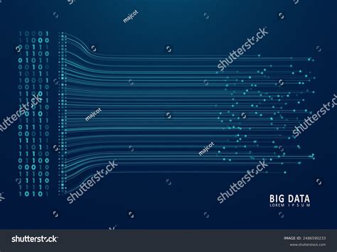 abstract infographics visualization big data code stock vector royalty