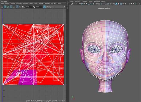 unwrap a head in maya with auto unwrap uvs tool bonus tools