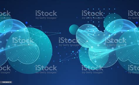 현대 과학 또는 기술 추상적 배경 와이어프레임 스팟 표면 그림입니다 벡터 0명에 대한 스톡 벡터 아트 및 기타 이미지 0명