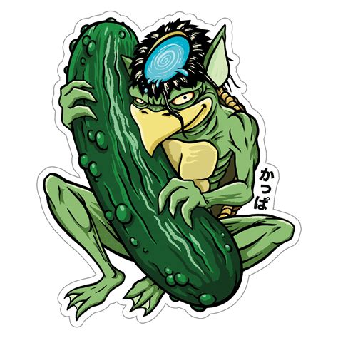 Kappa Yokai Sticker Splitplug Art