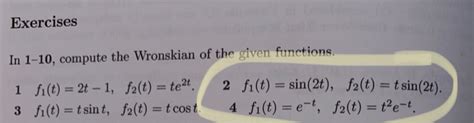 Solved Solve All Four Problems Please Solve Exercises And Chegg Com