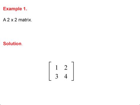 math example systems of equations matrices example 1 media4math
