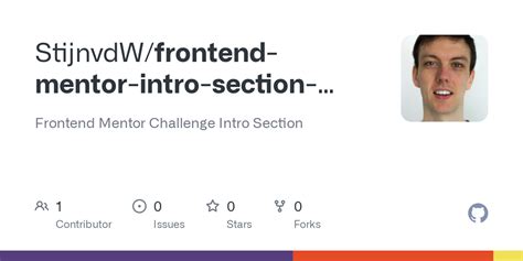 GitHub StijnvdW Frontend Mentor Intro Section With Dropdown Navigation Main Frontend Mentor