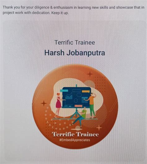 Harsh Jobanputra On Linkedin Very Proud And Happy To Share That I Was Recognised As Terrific