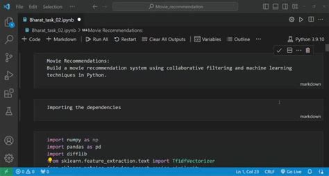 Danish Pinjari On Linkedin Machinelearning Datascience Recommendationsystem Pythonprogramming