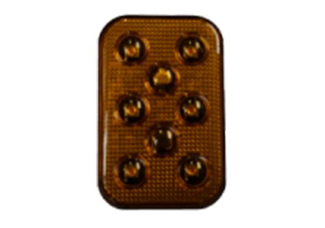 Rectangular Orange Led Strobe Light Vignal Vignal Group