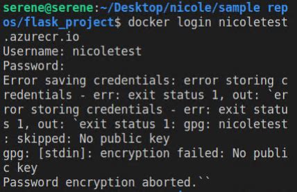 Fail To Execute Docker Login With An Error On Linux Issue Microsoft Vscode Docker GitHub