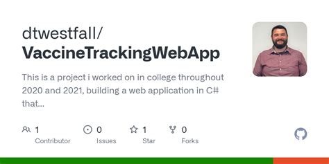 GitHub Dtwestfall VaccineTrackingWebApp This Is A Project I Worked On In College Throughout