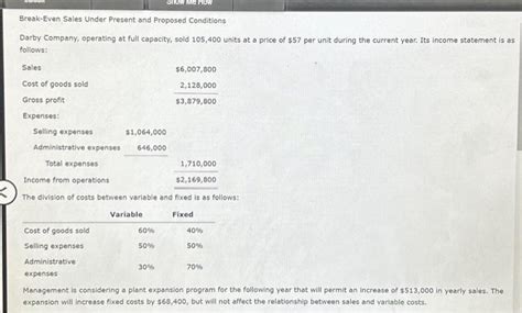 Solved Determine The Total Variable Costs And The Total Chegg