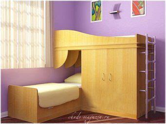 Детская двухспальная кровать со шкафом купить по цене 29 000 руб. в ...