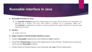 Multithreading In Java PPT