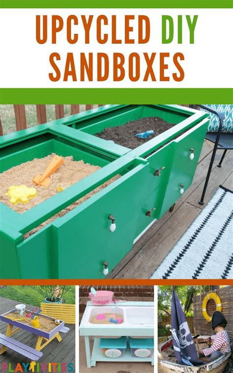 20 Creative Diy Sandbox Ideas Diy Sand Storage Ideas Diy Outdoor