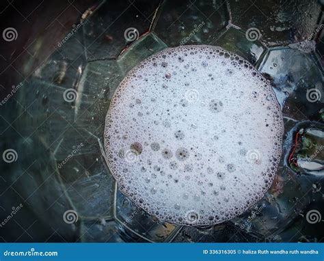 Foam White Plastic Texture Styrofoam Abstract Grey Surface With Grain Structure Stock