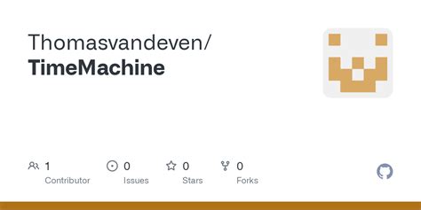 GitHub Thomasvandeven TimeMachine