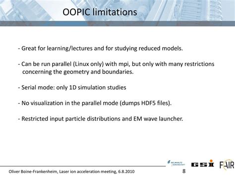 Simulation Of Laser Ion Acceleration And Transport Ppt Download