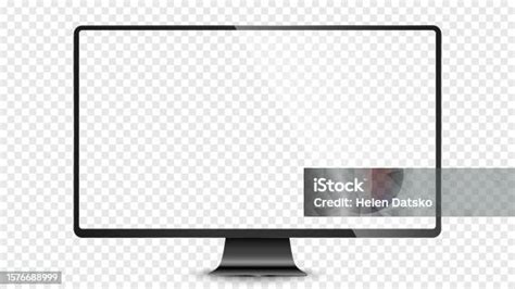 투명한 배경에 격리된 빈 화면이 있는 컴퓨터 모니터 디스플레이 재고 로열티가 없습니다 0명에 대한 스톡 벡터 아트 및 기타 이미지 0명 Brand Name Smart