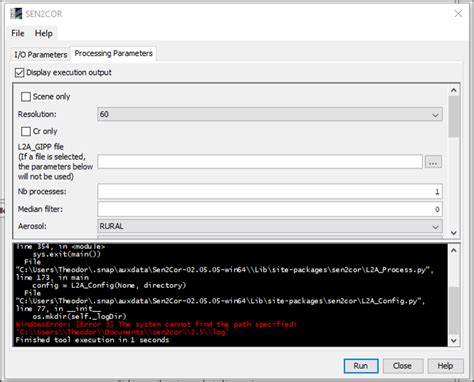 Sen2cor255 Error Sen2cor Step Forum