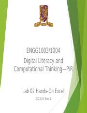 Hands On Excel Lab Setup Profiling And Highlighting Good M Course Hero