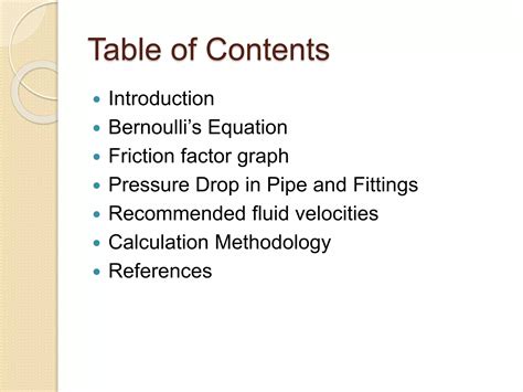Single Phase Flow Line Sizing Pptx Physics Science