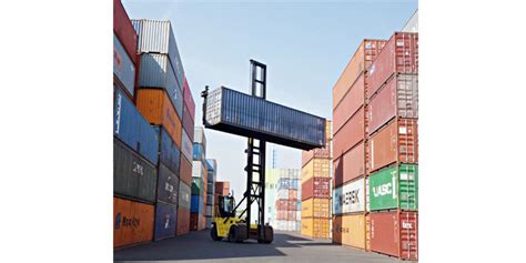 Carbon Neutral Container Terminal Trials Hyster Empty Container Handler Materials Handling