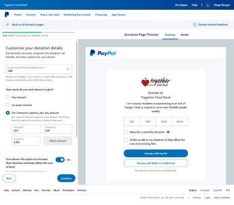 Add The Donate Button On Your Website PayPal UK