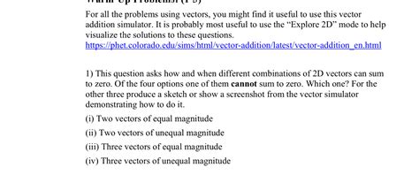 Solved For All The Problems Using Vectors You Might Find It Useful To
