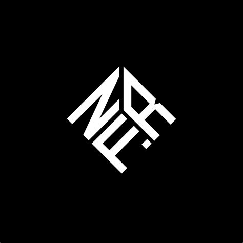 Nfr Letter Logo Design On Black Background Nfr Creative Initials