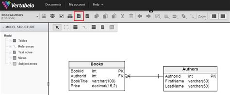 How To Define A Foreign Key In A Physical Model Vertabelo Database Modeler