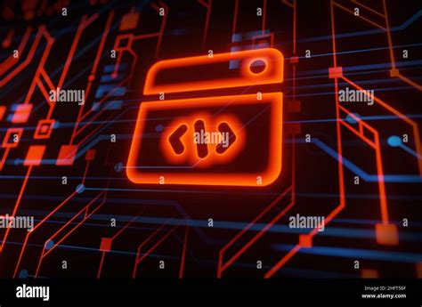 Concept Of Programming Code On Screen With Software Development Ui And Saving Data To Cloud