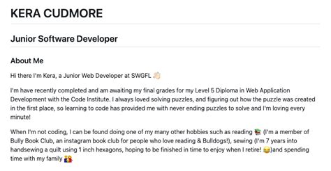 writing your github profile by kera cudmore codú