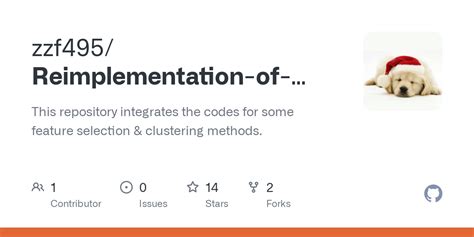 Reimplementation Of Attractive Feature Selection And Clustering Methodsdemoclusteringm At