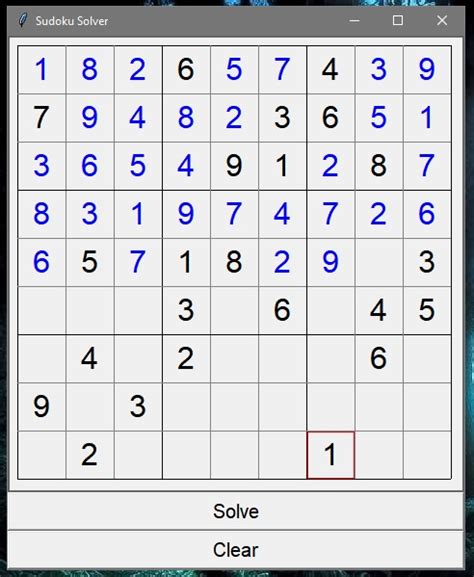 Sudoku Solver Sudoku Solver Written In Python