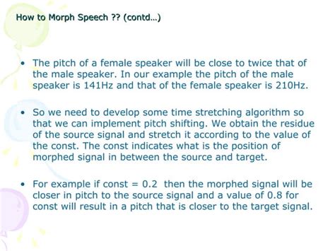 Voice Morphing Ppt Ppt