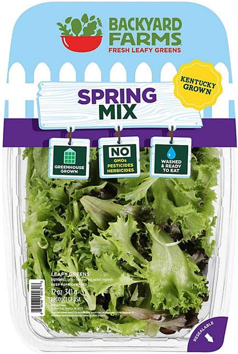 Spring Mix Lettuce 12 Oz