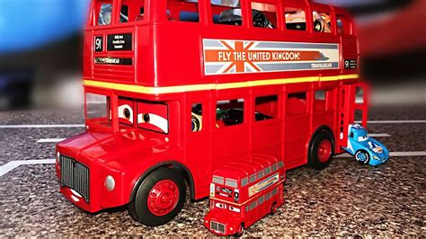 Cars 3 Lightning Mcqueen Talking Bus Transporter Play Car Toy Videos