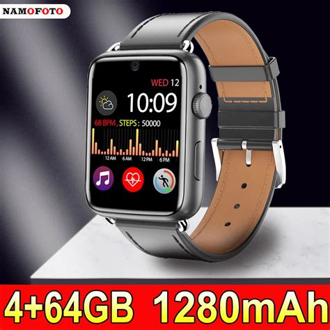 2023 남성용 풀 터치 스크린 스마트 워치 4g Lte 4gb 64gb 188 인치 안드로이드 91 Sim 카드