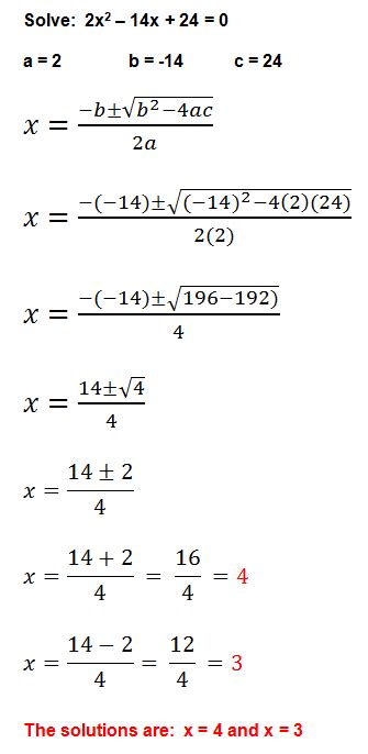 Quadratic Formula