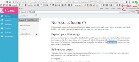 No Results Found On Kibana Discover Stack Overflow