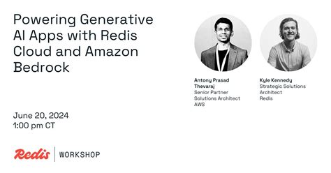 powering generative ai apps with redis cloud and amazon bedrock redis