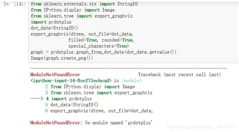 Python经典错误no Module Named Pydotplus Csdn博客